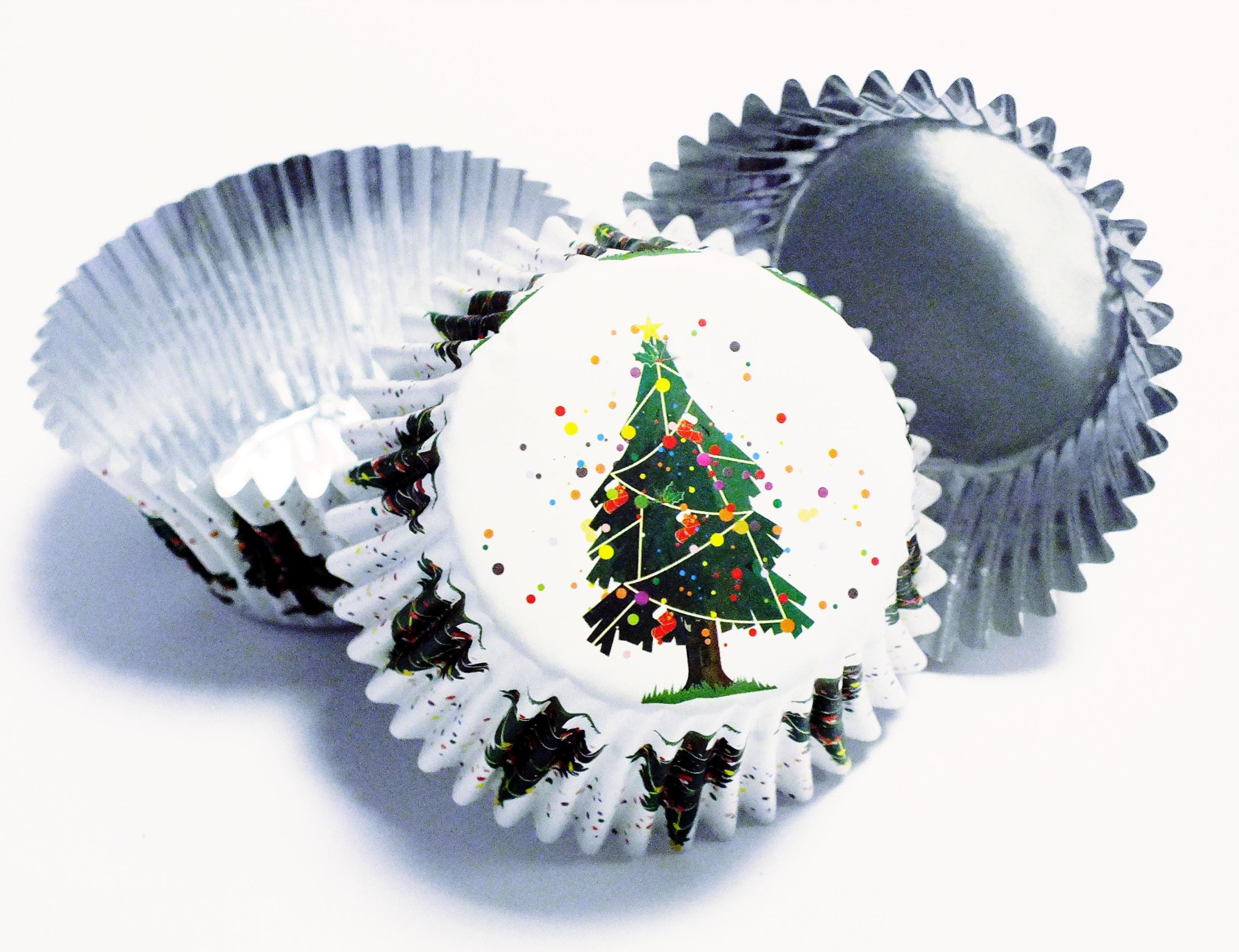 PME - Christmas Tree Decorative Foil Baking Cups Pk/30 | Sugar & Ice