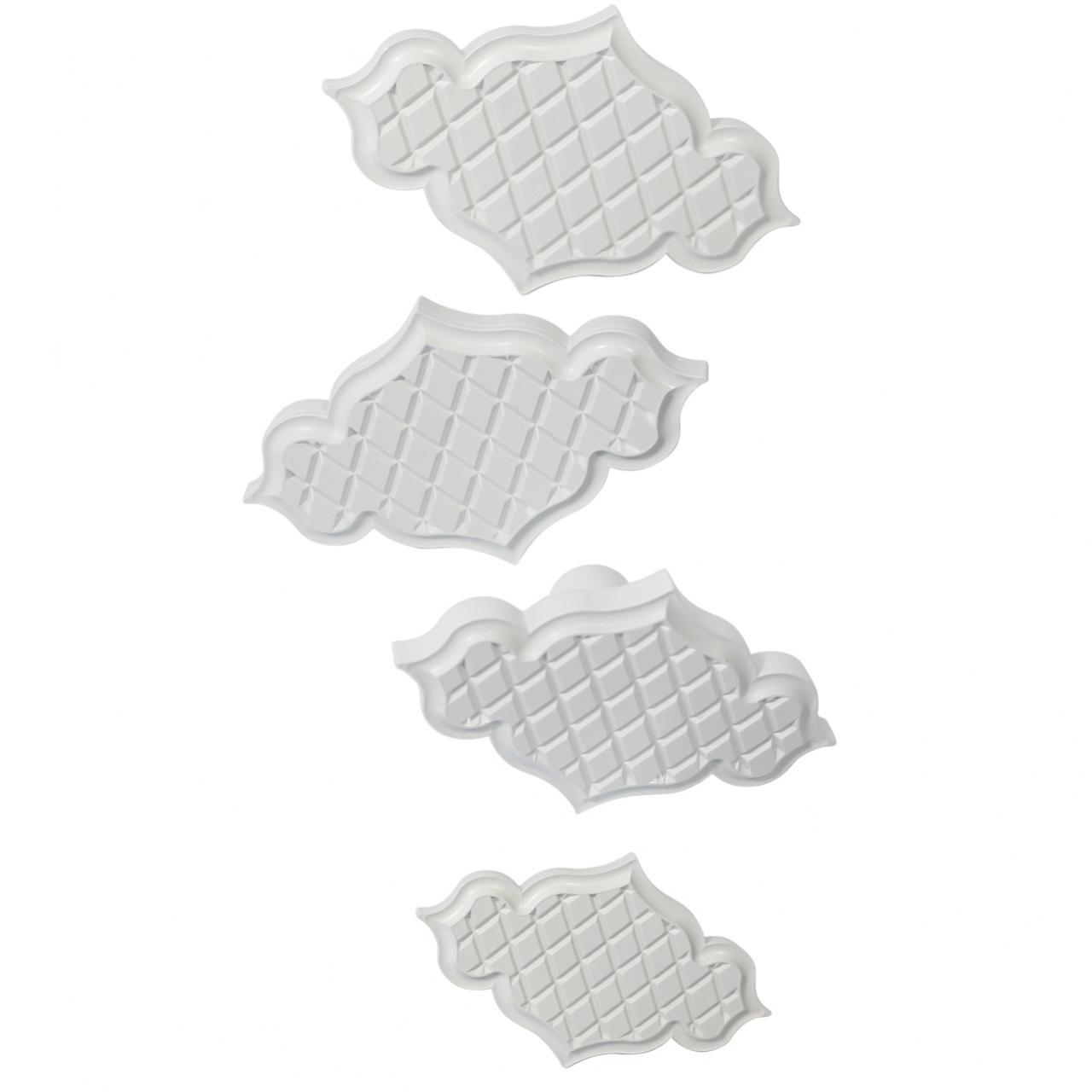 PME - Creative Plaque Trellis Quilted Inserts Set 4 | Sugar & Ice