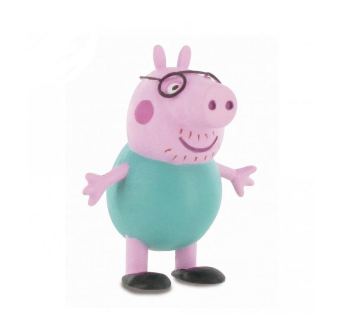 Daddy Pig Figurine Peppa Pig Cake Topper Figure Sugar Ice Daddy Pig Figurine Peppa Pig Cake Topper Figure Sugar Ice