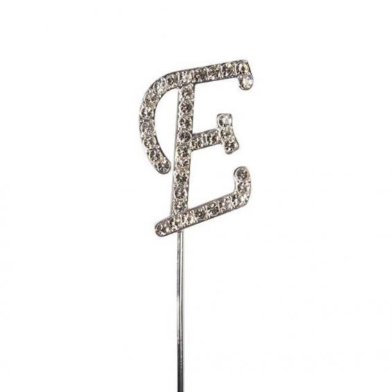 Diamante Letter E Diamanté Topper | Sugar & Ice