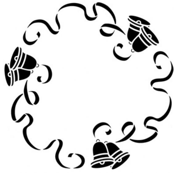 JEM - Ribbon And Bells Stencil | Sugar & Ice