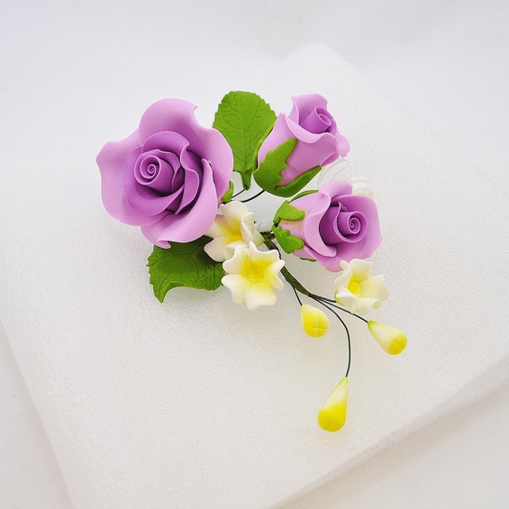 Mauve Rose Wired Spray | Sugar & Ice