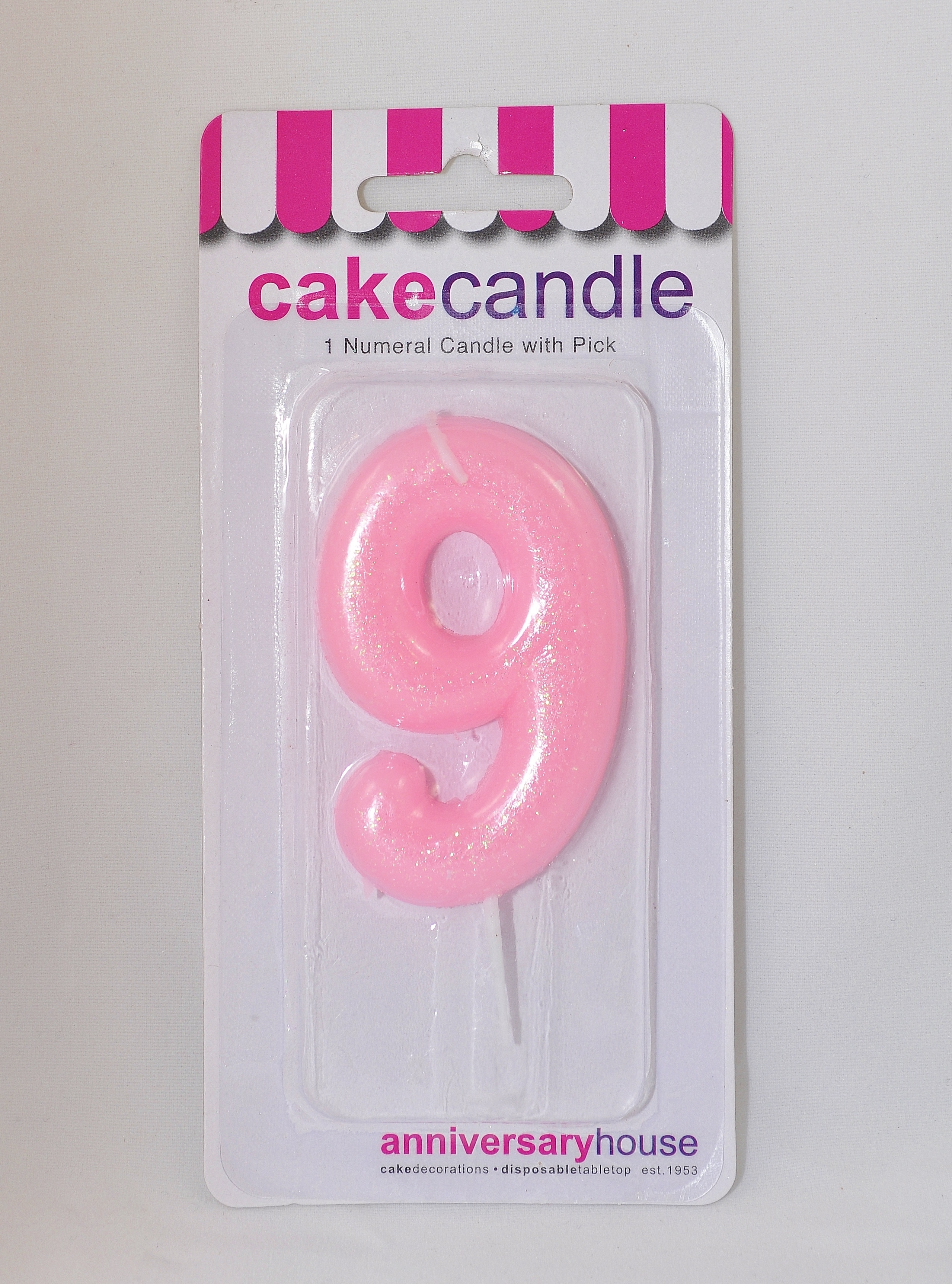 Pink Glitter Candle - 9 | Sugar & Ice