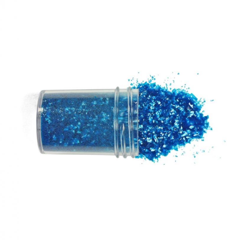 PME - Blue Edible Glitter Flakes - 7.1g | Sugar & Ice