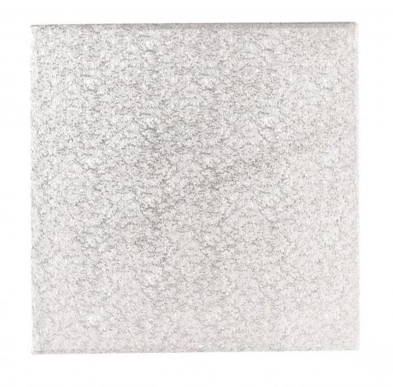 Square Silver Single Thick Cake Card 9 Inch | Sugar & Ice