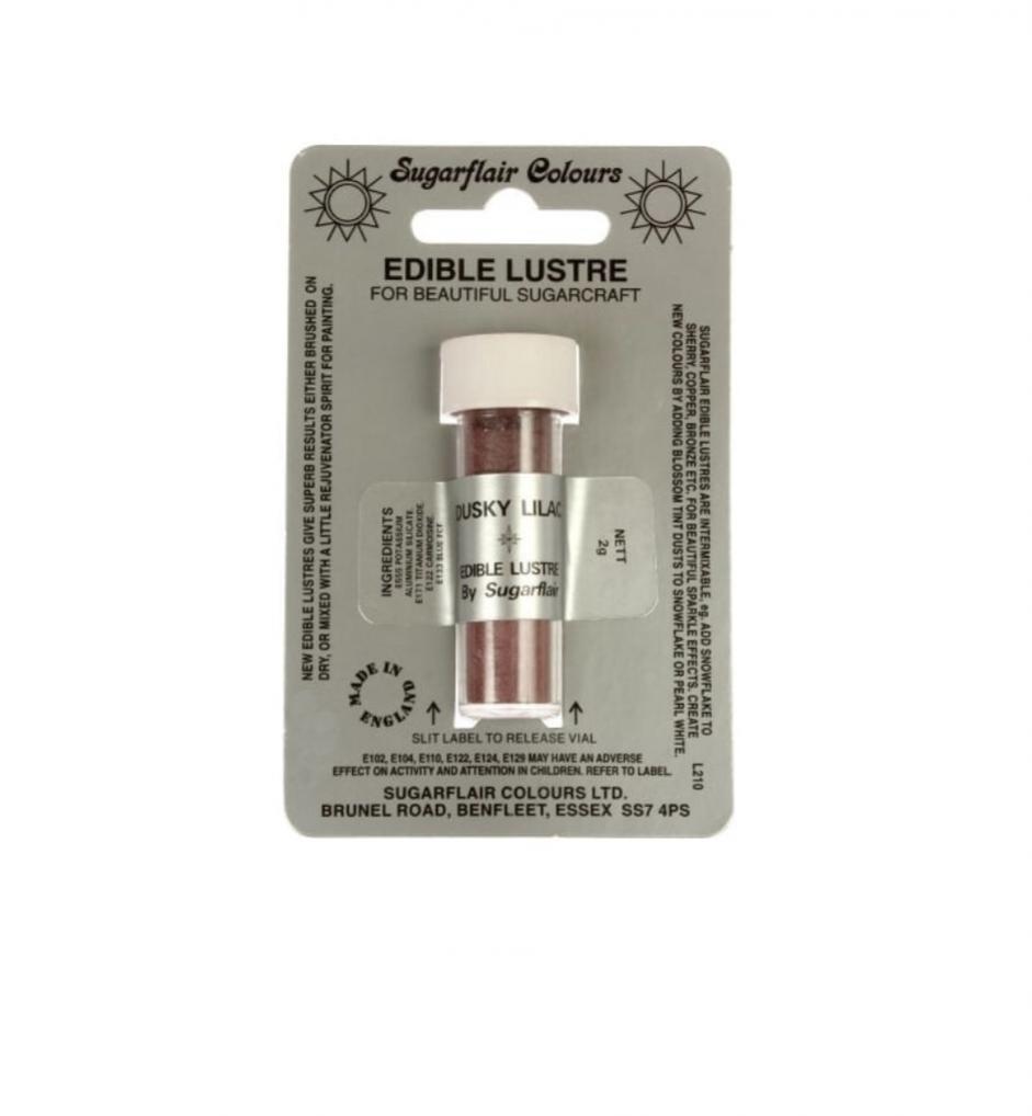 Sugarflair - Dusky Lilac Edible Lustre Dusting Colour - 2g | Sugar & Ice